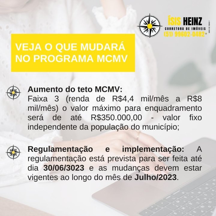 Mudança MCMV » Notícias - Isis Heinz Corretora
